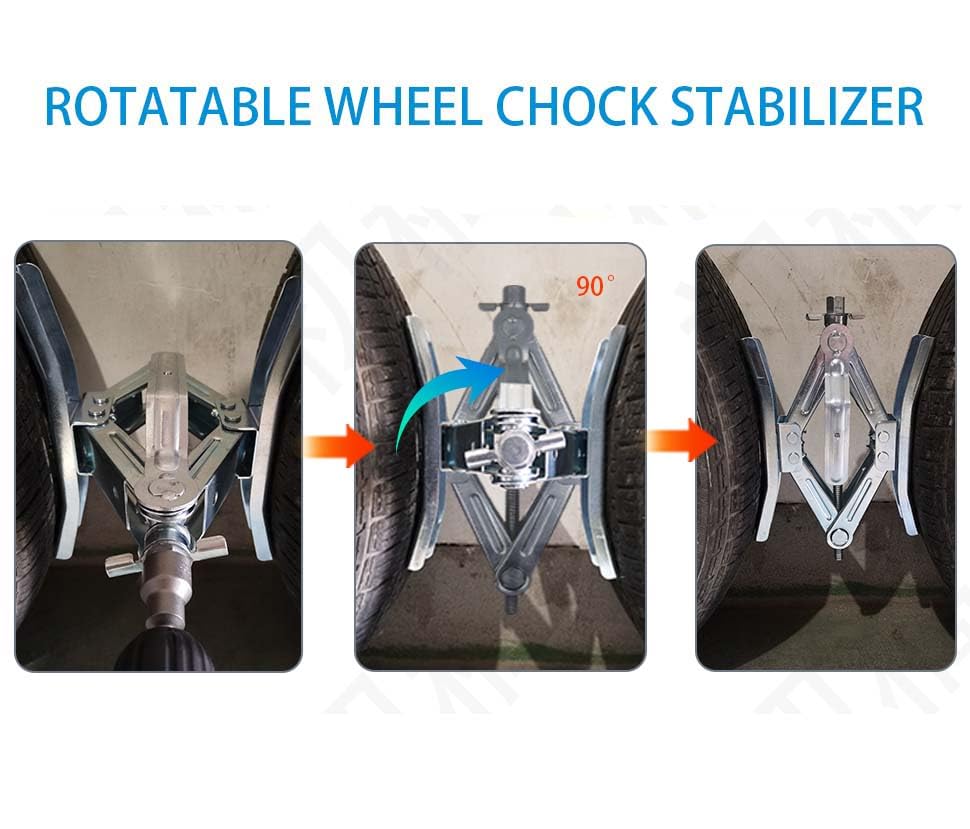 Snapklik.com : RVPNR RV Rotatable Wheel Chock Stabilizers (Drill ...