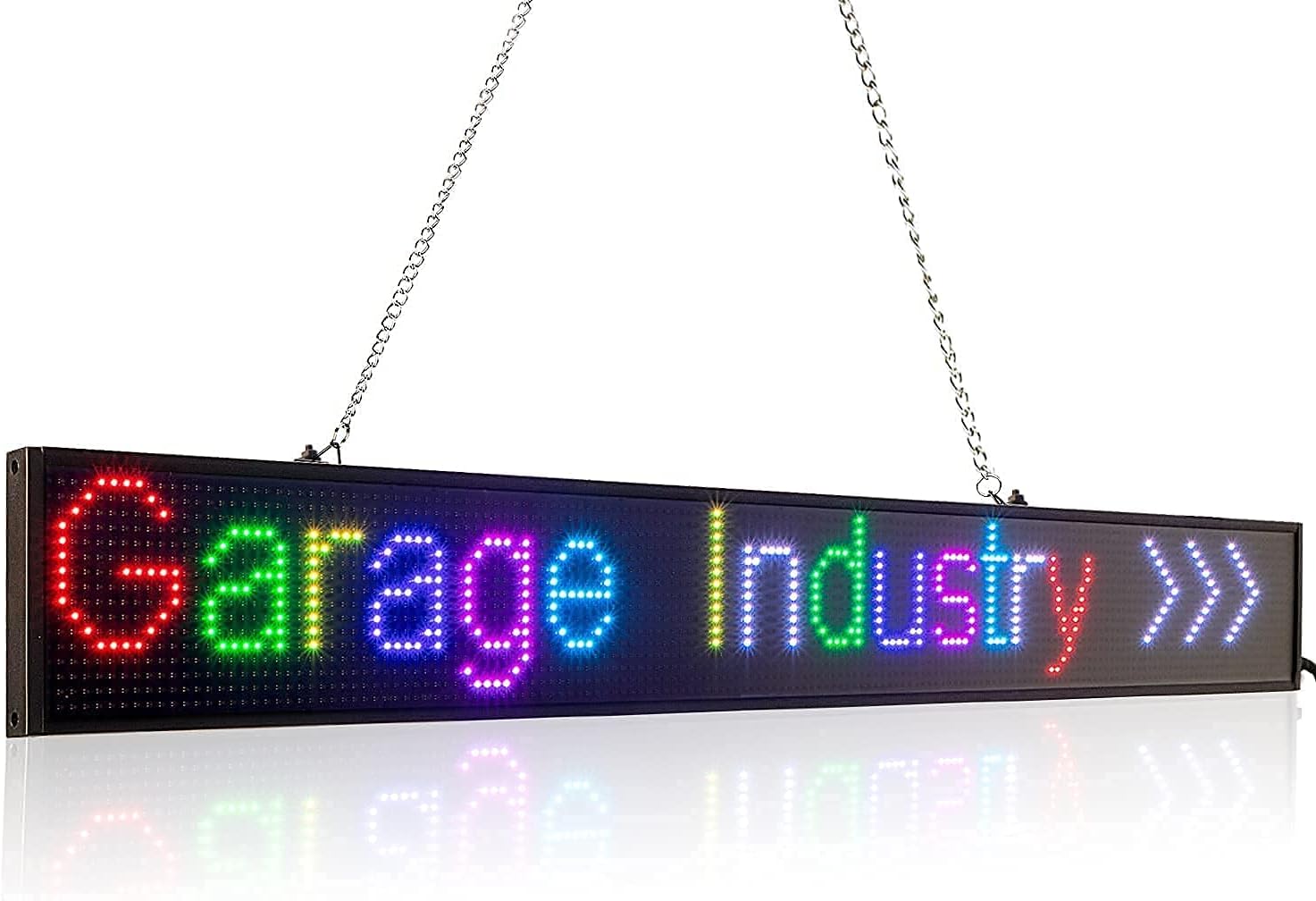 Leadleds Panneau d’affichage lumineux à LED ultra mince, P5 mm, 16 x ...