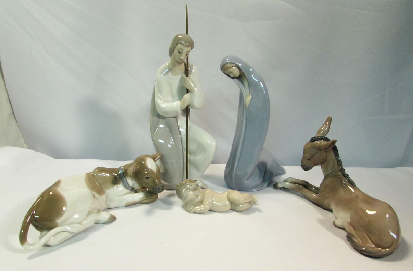 Amazon.com: Vintage 1970s Lladro Nativity Scene Mary Madonna Joseph ...