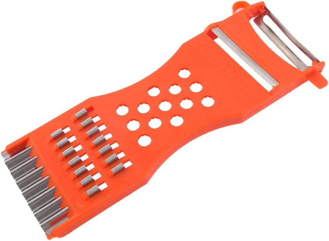 Amazon.com: Vegetable Peeler Metal Scraper Fruit Grater Slicer Orange ...