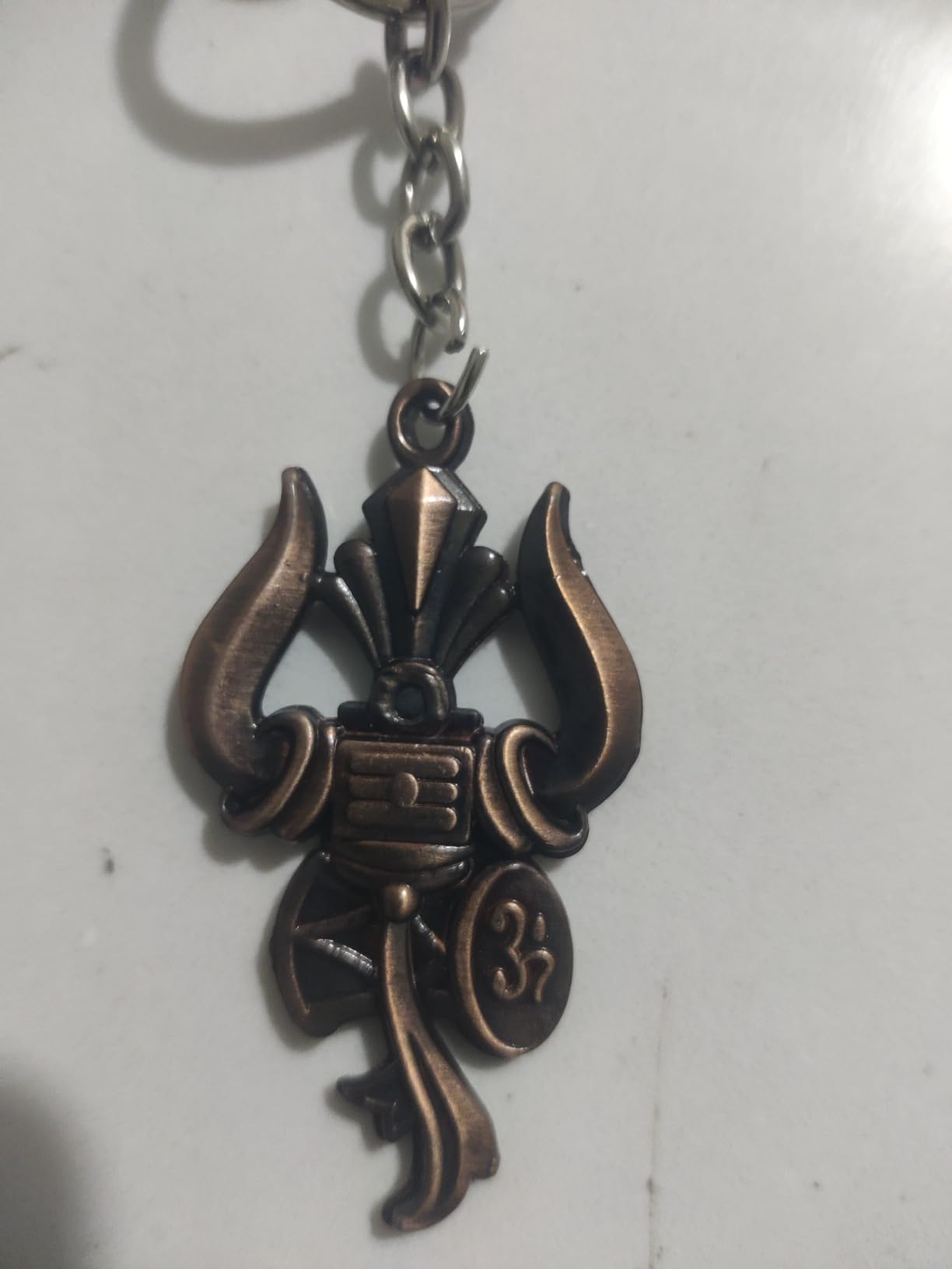 VR Creatives Lord Shiva Trishul Keychain Keyring Car Bike Home Office ...