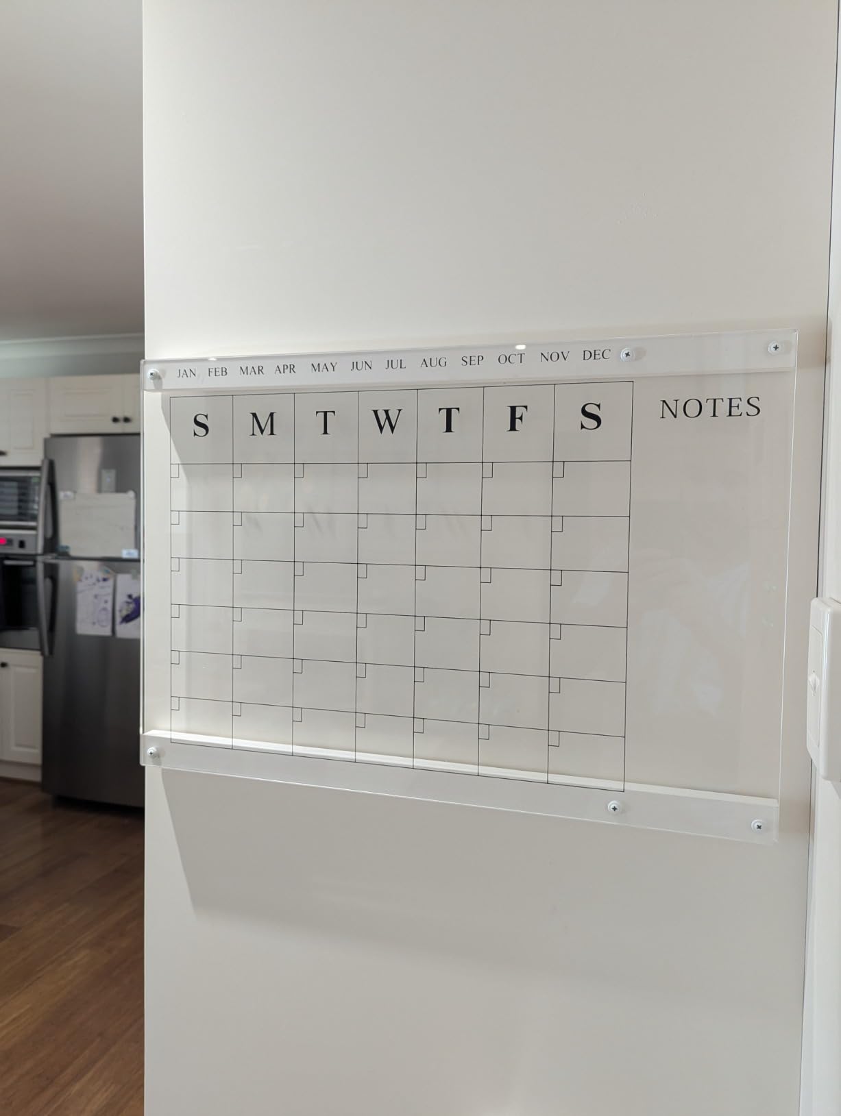 E-Konector Large Acrylic Dry Erase Wall Calendar - 23 x 16 Inches (58 x ...