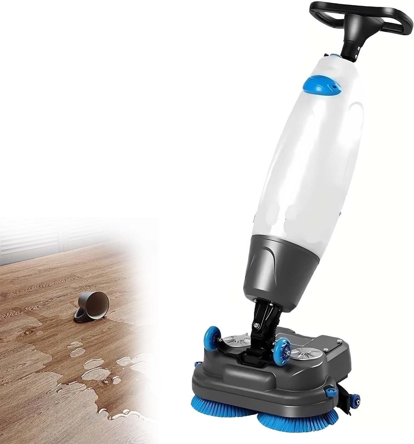CUTANGELAR Mini Floor Scrubber Commercial Portable Cleaning Machine 17 ...