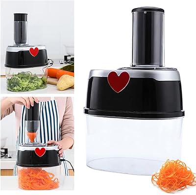 Amazon.com: VEVOR Commercial Food Processor 2 Feeding Holes, 550W ...