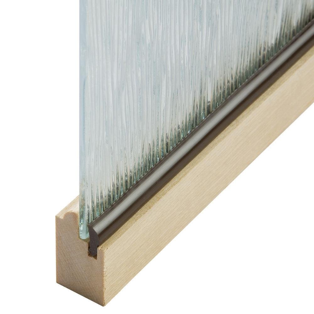 Groove Type Plastic Panel Retainer, Fruitwood Color, 25 Ft Pack - Wood ...
