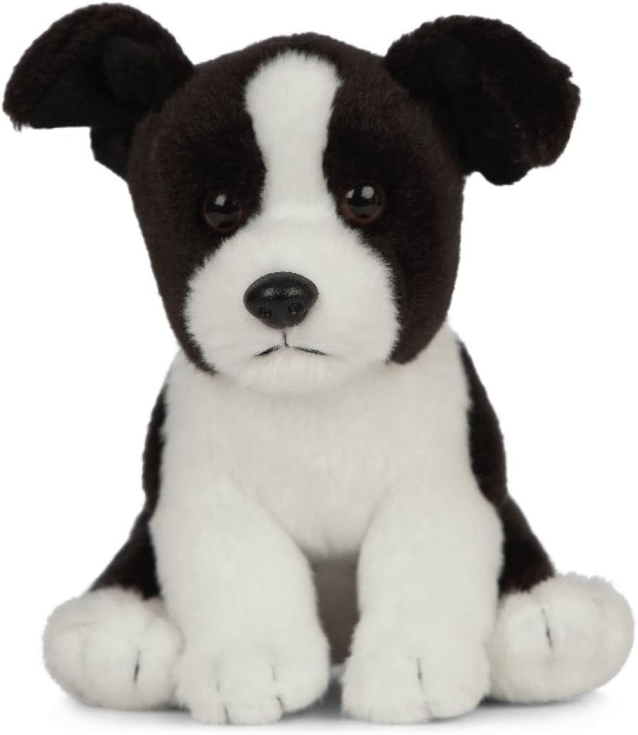 Living Nature Border Collie Puppy Plush Toy, 16cm, Realistic Soft Dog ...