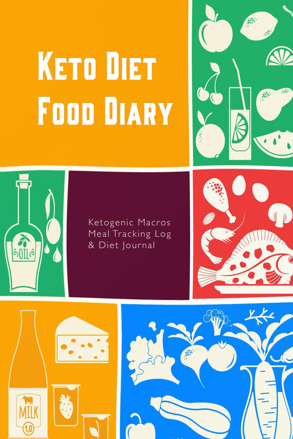 Keto Diet Food Diary: Ketogenic Macros Meal Tracking Log & Diet Journal ...