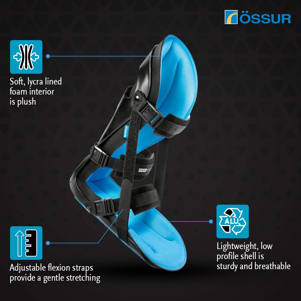 Snapklik.com : Ossur Night Splint Posterior - Plantar Fasciitis & Heel ...