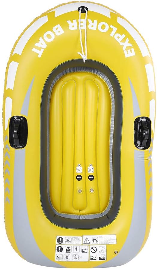 Balsas inflables de PVC Kayak Canoa 1 persona Remo Aire Barco Pesca ...