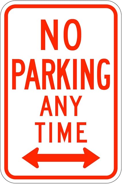 Amazon.com: MUTCD R7-1 - No Parking, 3M Reflective Sheeting,Highest ...