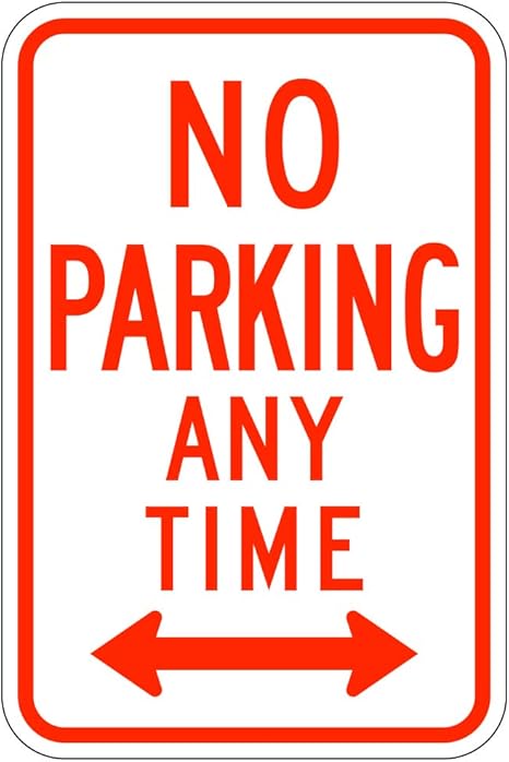 Amazon.com: MUTCD R7-1 - No Parking, 3M Reflective Sheeting,Highest ...