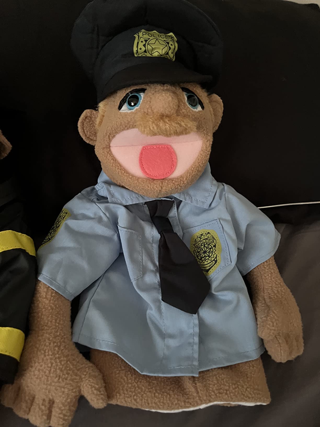 Melissa & Doug Rescue Puppet Set - Police Officer and Firefighter ...