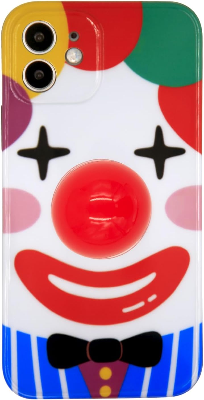 Amazon.com: TRADAY Halloween Cartoon Cute Funny Clown Kawaii Soft TPU ...