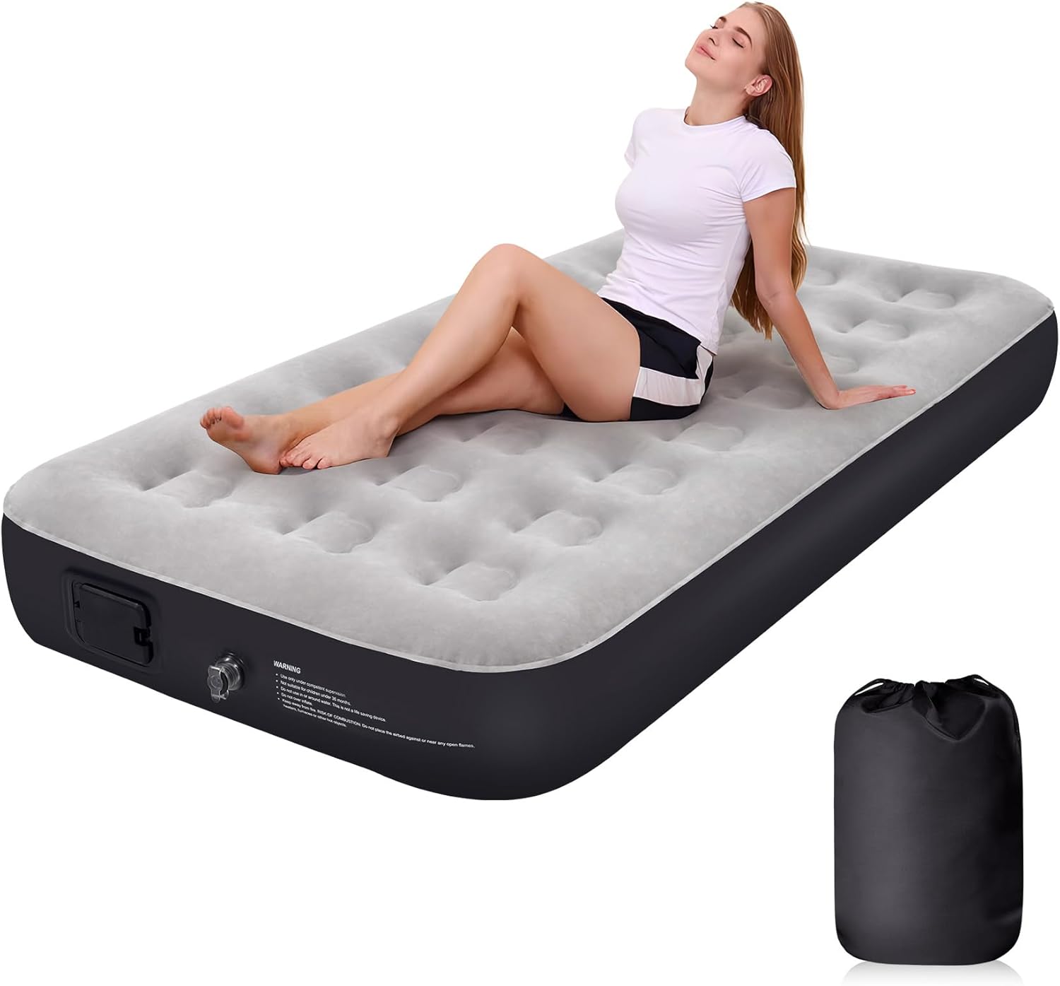 ZODAS Single Airbed, 2024 Inflate with ONE Click, Self Inflating ...