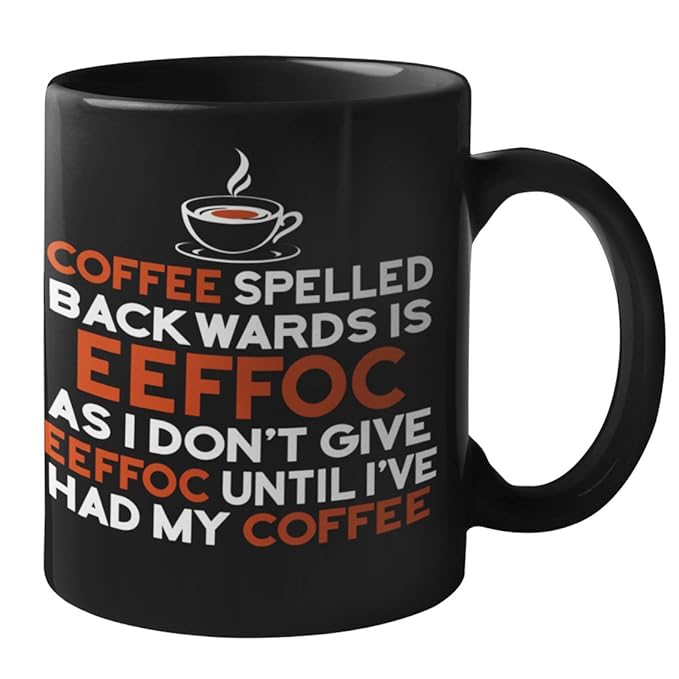 Buy Funny Coffee Mugs for Adults - EEFFOC Coffee Mug | Unique Novelty ...