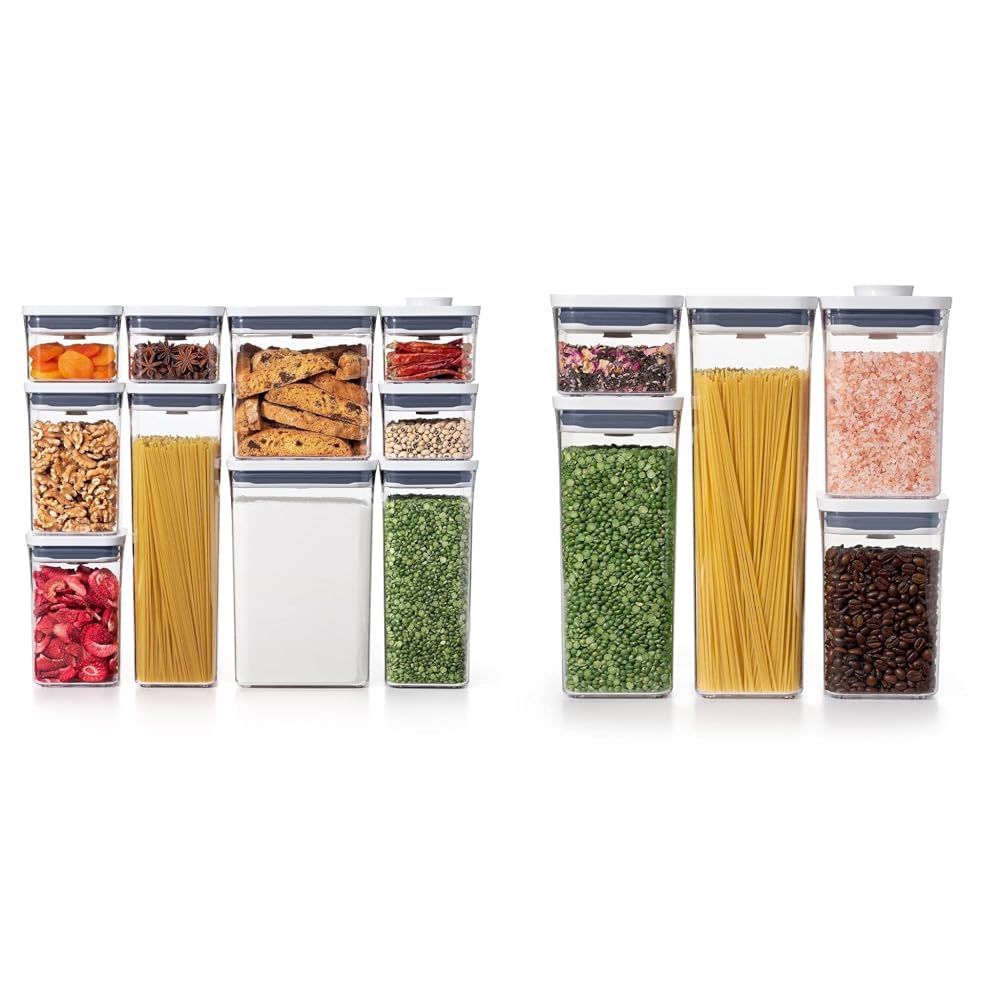 Amazon.com: OXO Good Grips 10-Piece POP Container Set (White) and OXO ...