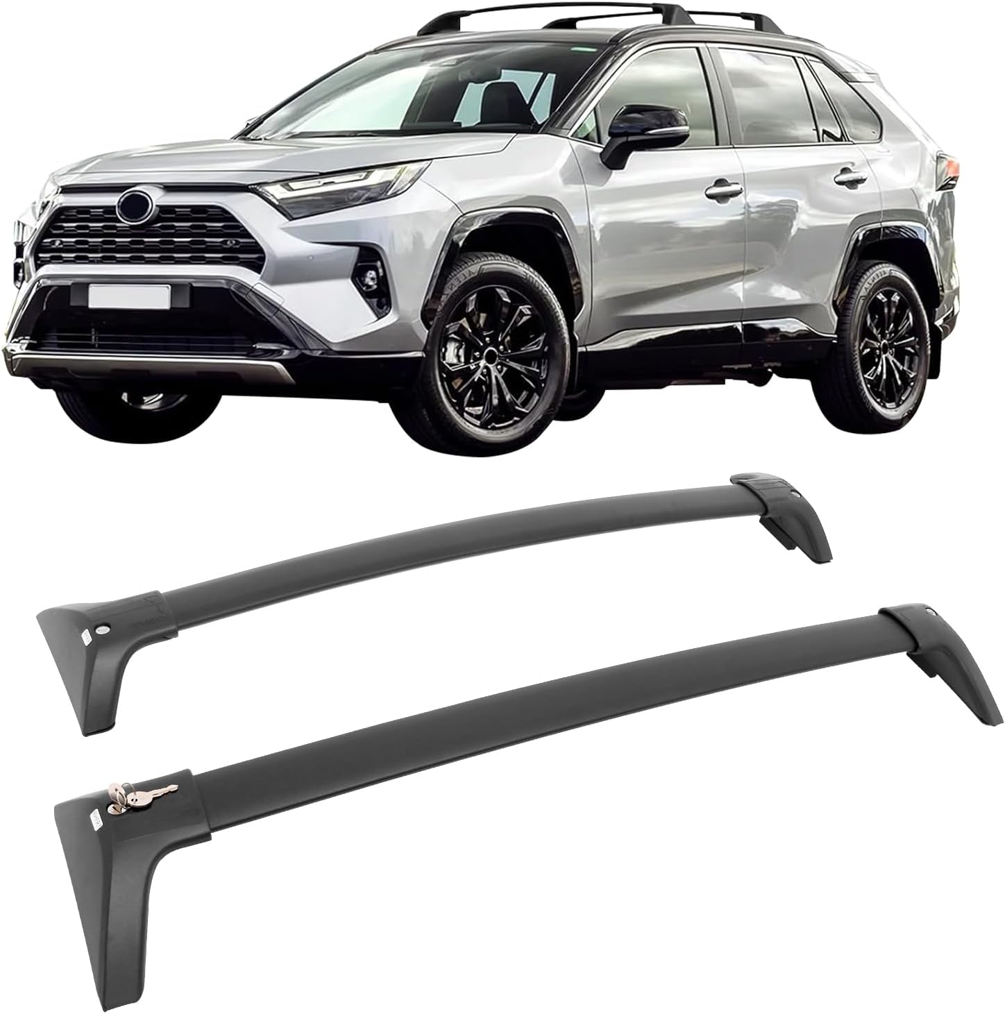 Amazon.com: Roof Rack Cross Bars for 2019-2025 Toyota RAV4 (Not Fit for ...