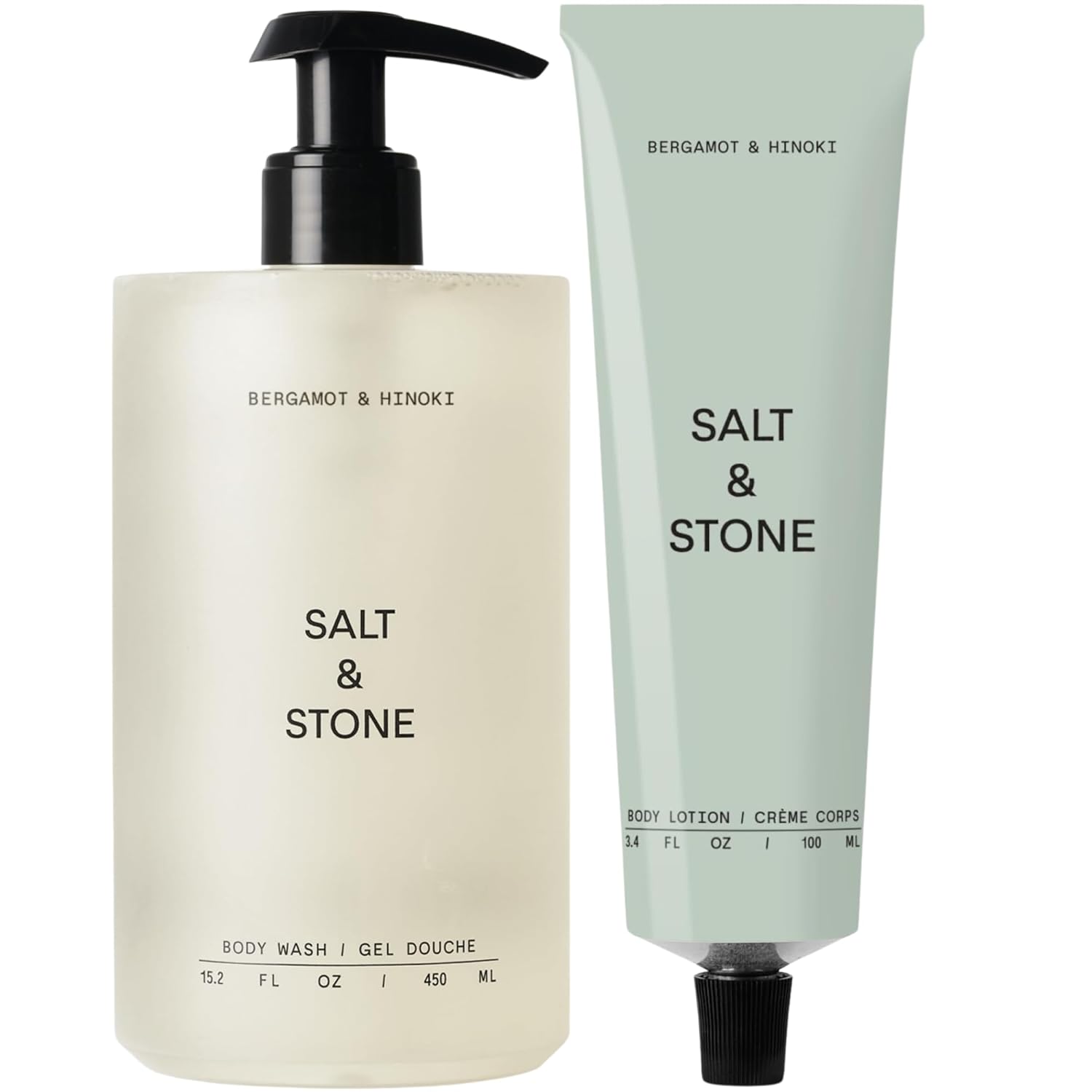 Amazon.com : Salt & Stone Hydrating Gel Body Wash + Body Lotion ...