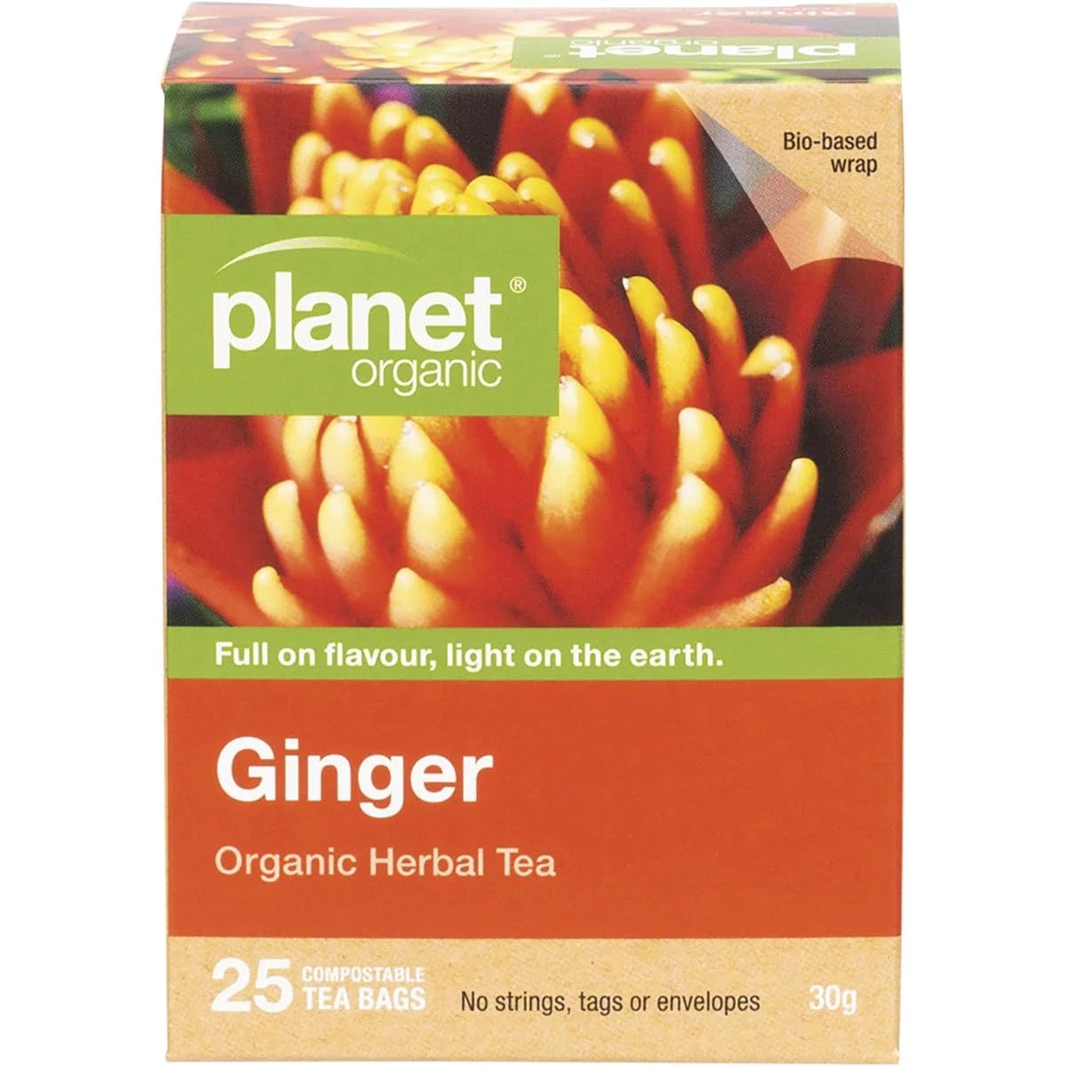 Planet Organic Ginger 25 Tea Bags : Amazon.com.au: Pantry Food & Drinks
