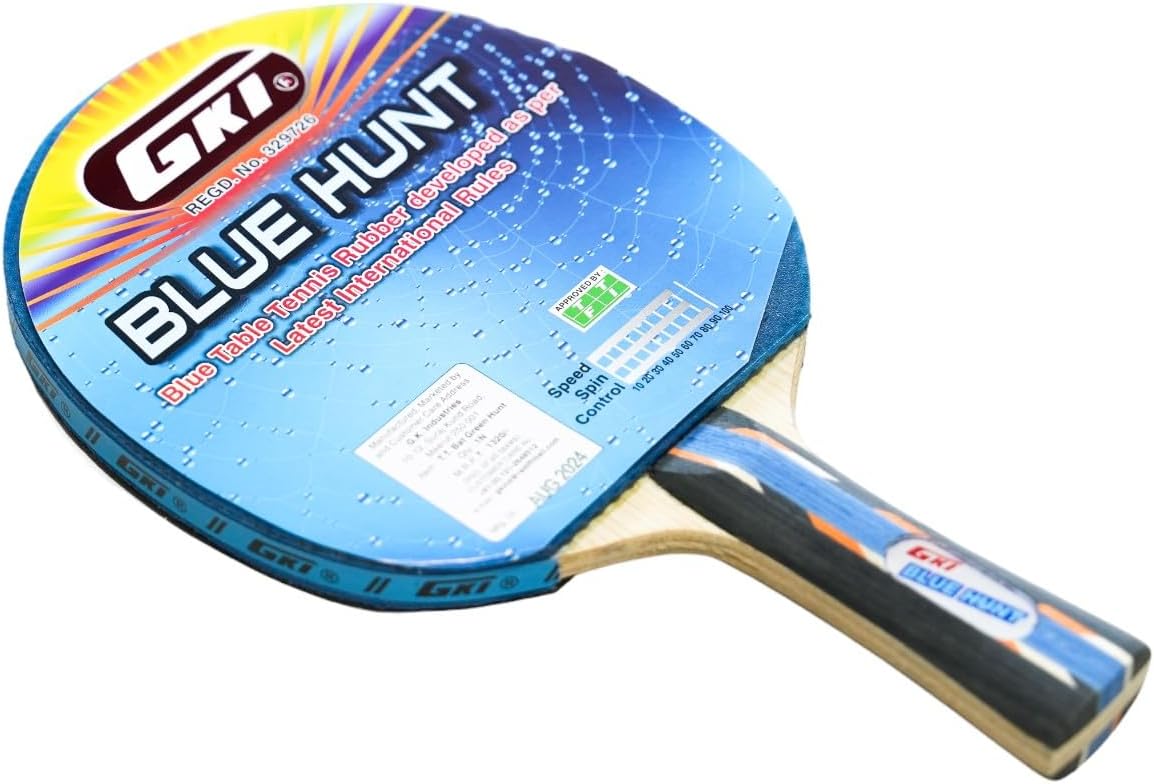 GKI Euro V Wooden Table Tennis Racquet (Multicolor, Pack of 1) : Amazon ...