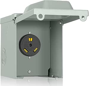 Amazon.com: PAULINN Nema TT-30R - Caja de toma de corriente para caravana de 30 amperios, panel ...