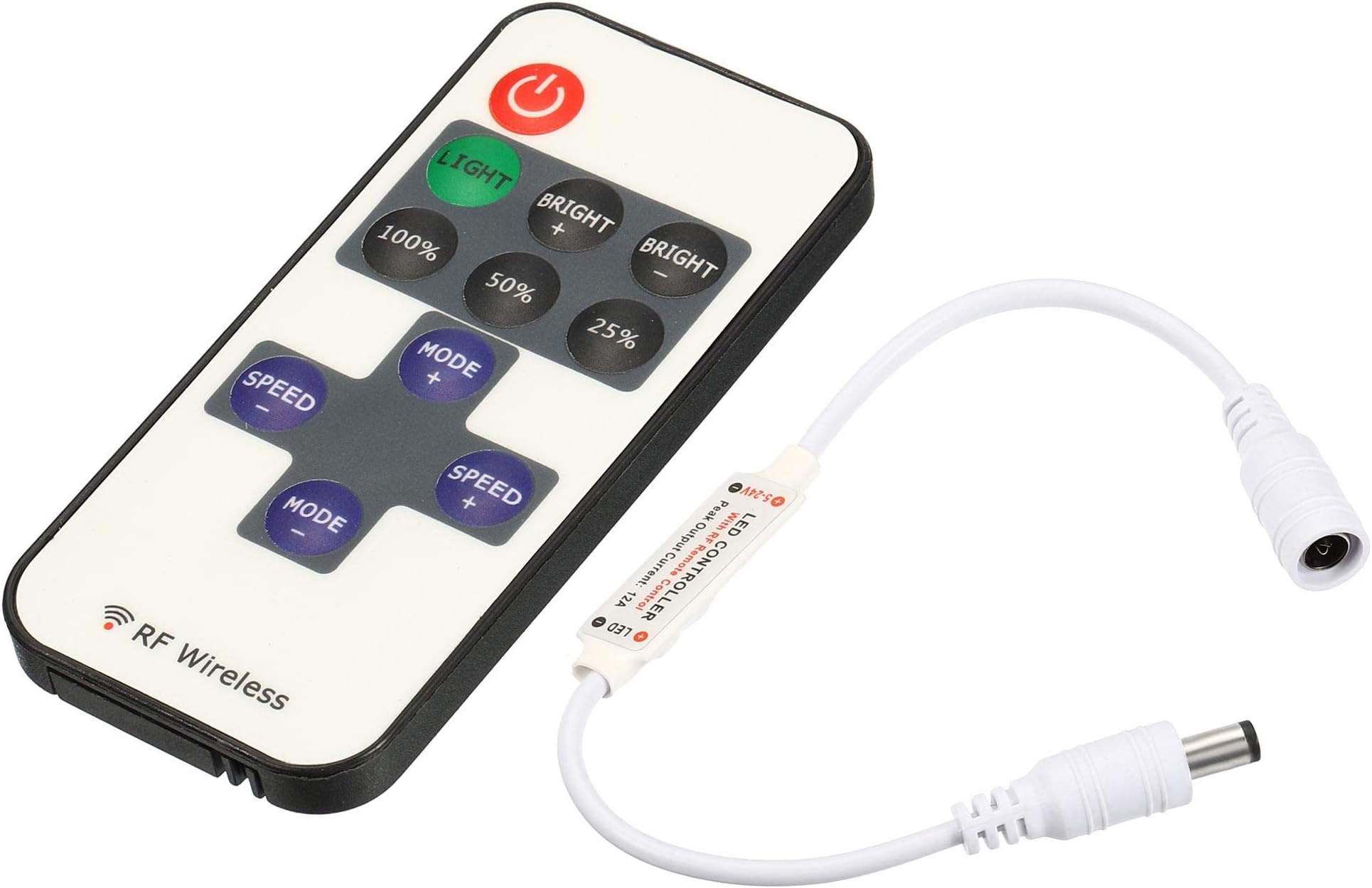sourcing map LED Strip Remote Controller, 5V to 24V Brightness Adjust ...