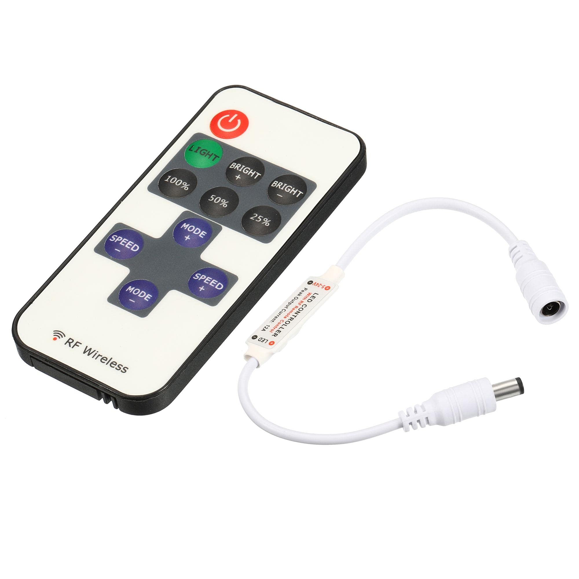 sourcing map LED Strip Remote Controller, 5V to 24V Brightness Adjust ...
