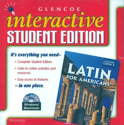 Latin for Americans Level 3, Interactive Student Edition CD-ROM: McGraw ...