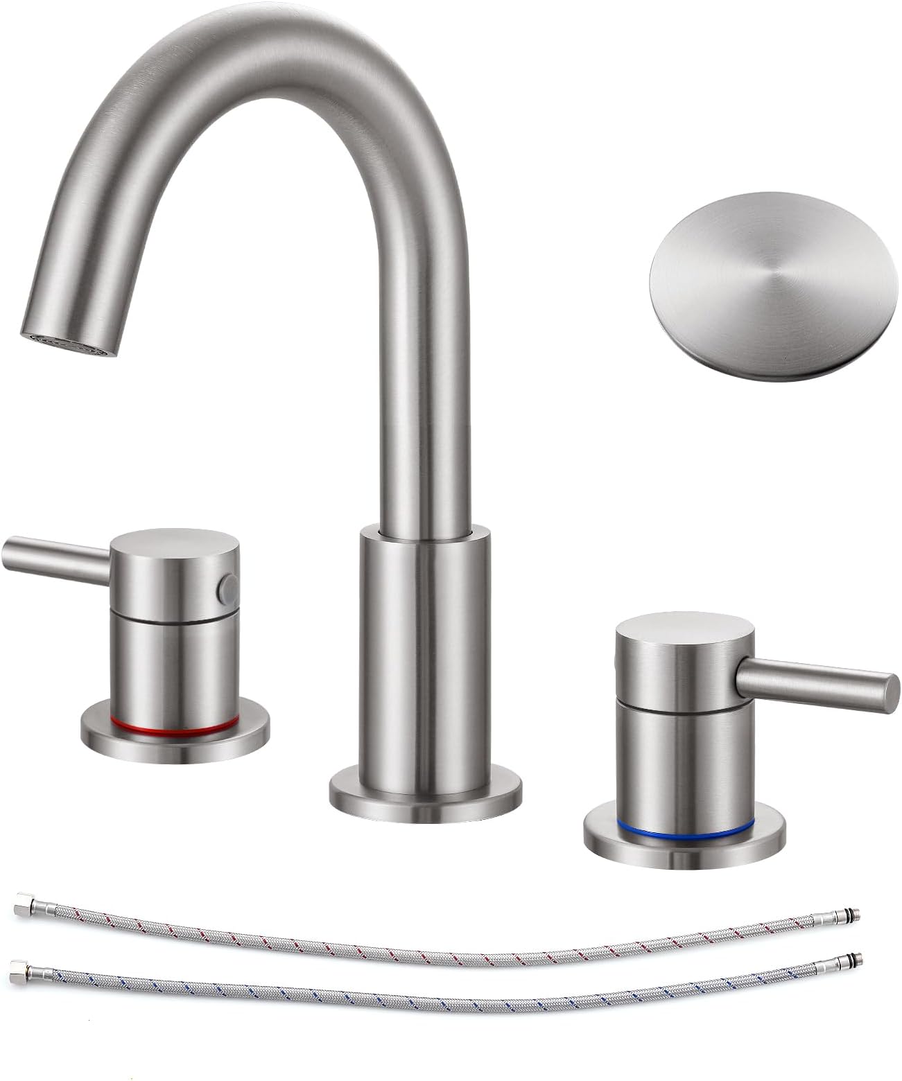 Bathroom Sink Faucet, Faucet for Bathroom Sink, Widespread Chrome ...