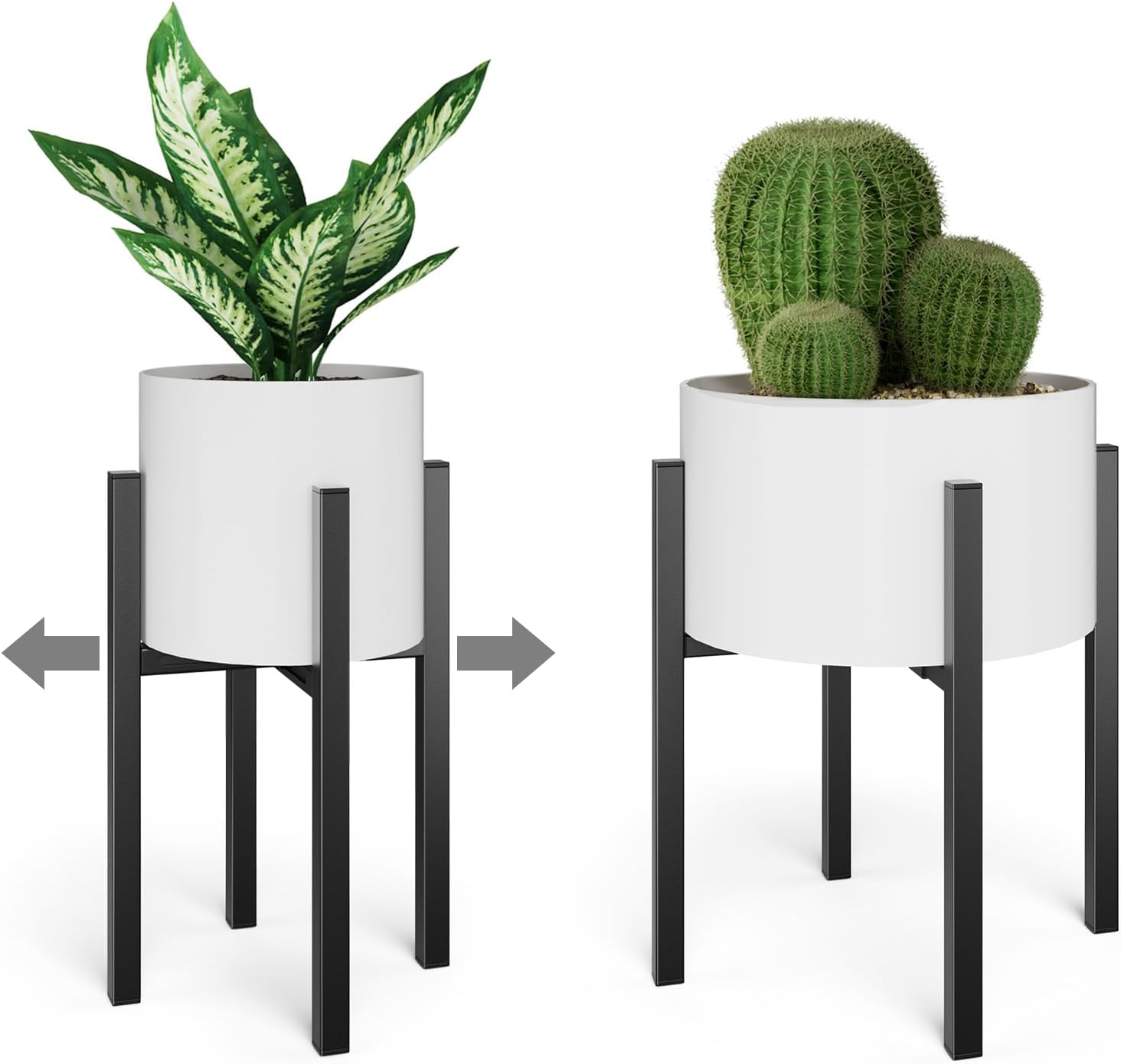Amazon.com : KOOL4EVER 2 Pack Plant Stand with Adjustable Width Fits 8 ...