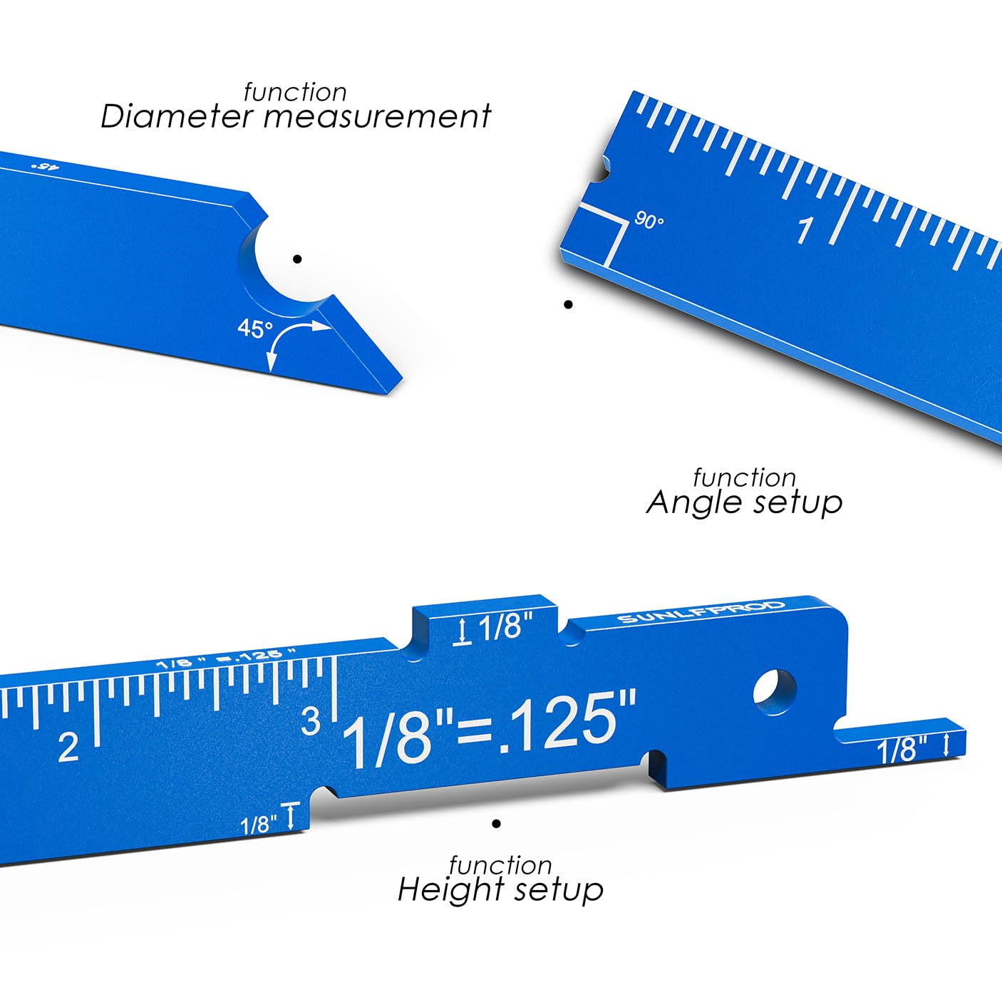 Snapklik.com : Router Table Setup Bars, Upgrade 7pcs Aluminum Precision ...