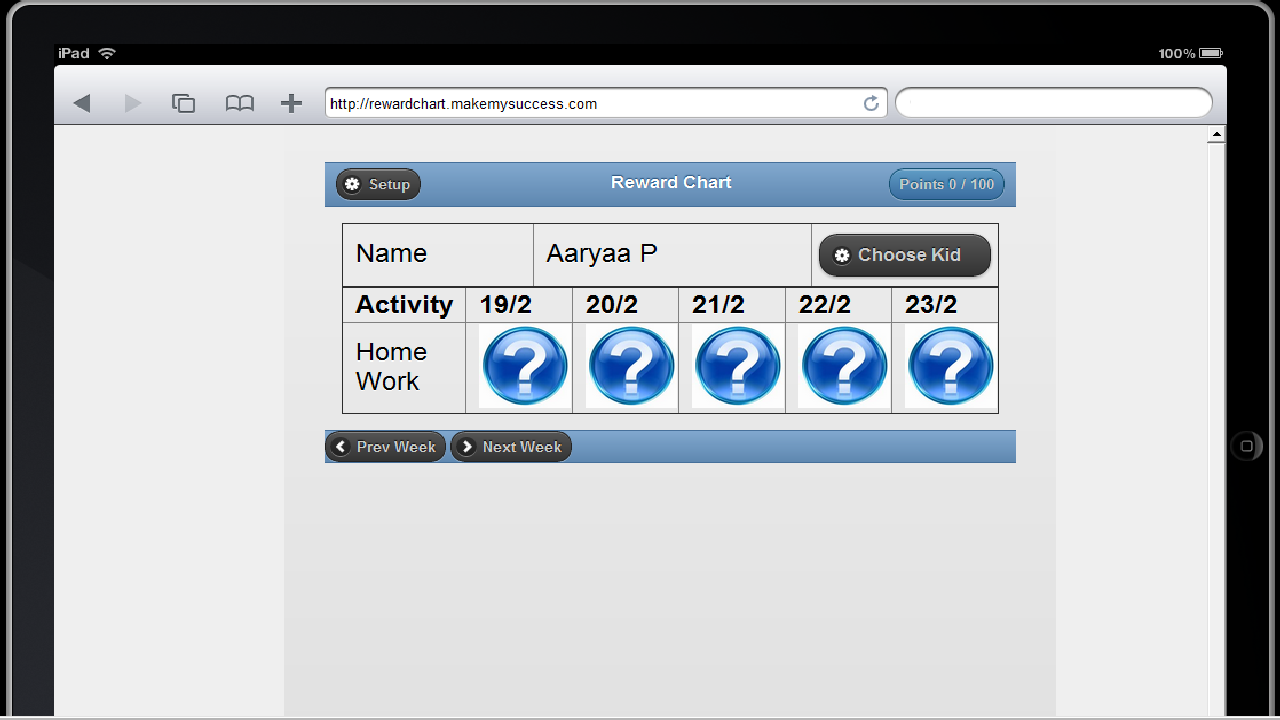 iKids Reward Chart - App on the Amazon Appstore