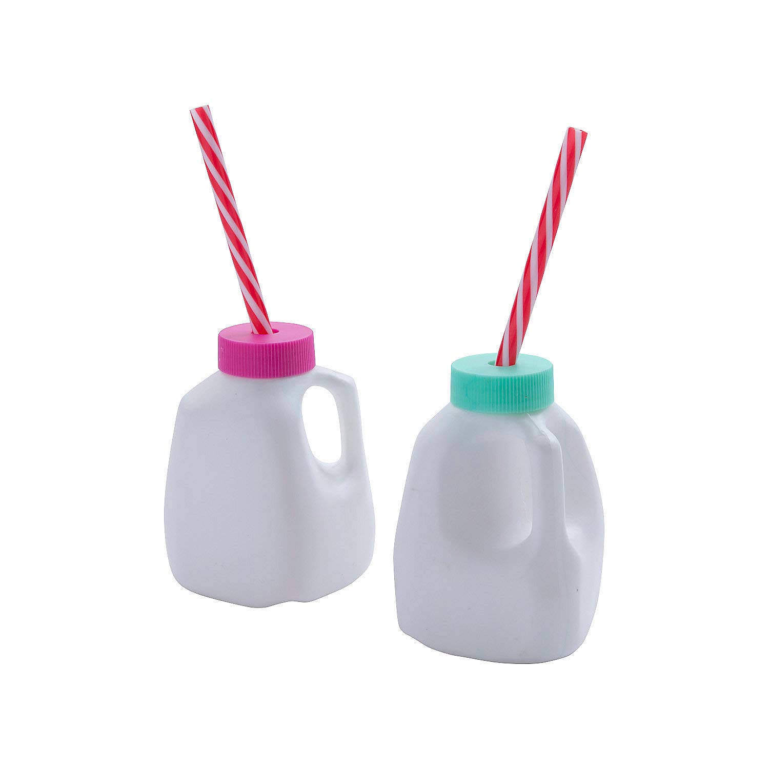 Amazon.com: Fun Express 12 Pieces Mini Milk Carton with Lids and Straws ...