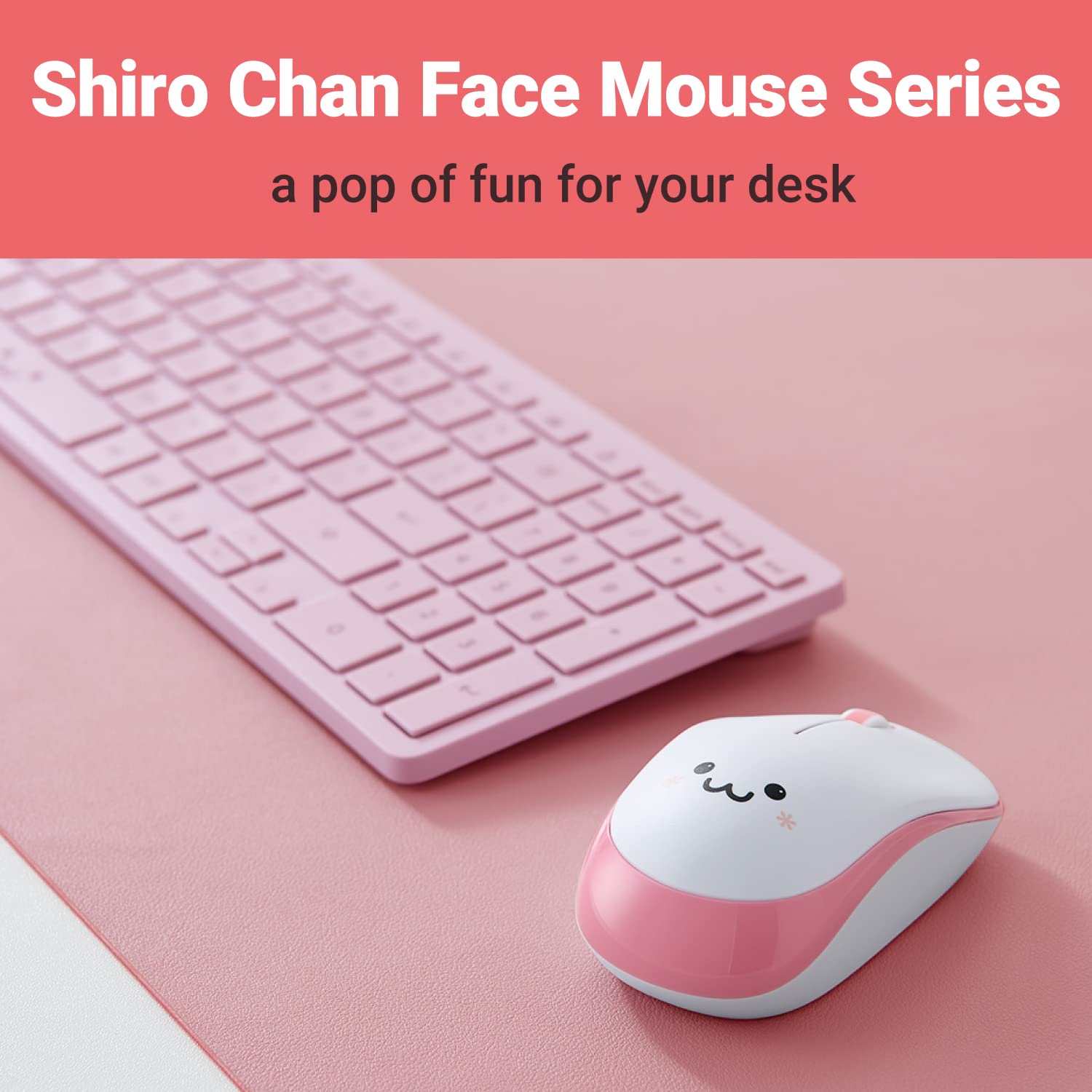 Snapklik.com : Cute Face Mouse, 24GHz USB Wireless, Ambidextrous Design ...
