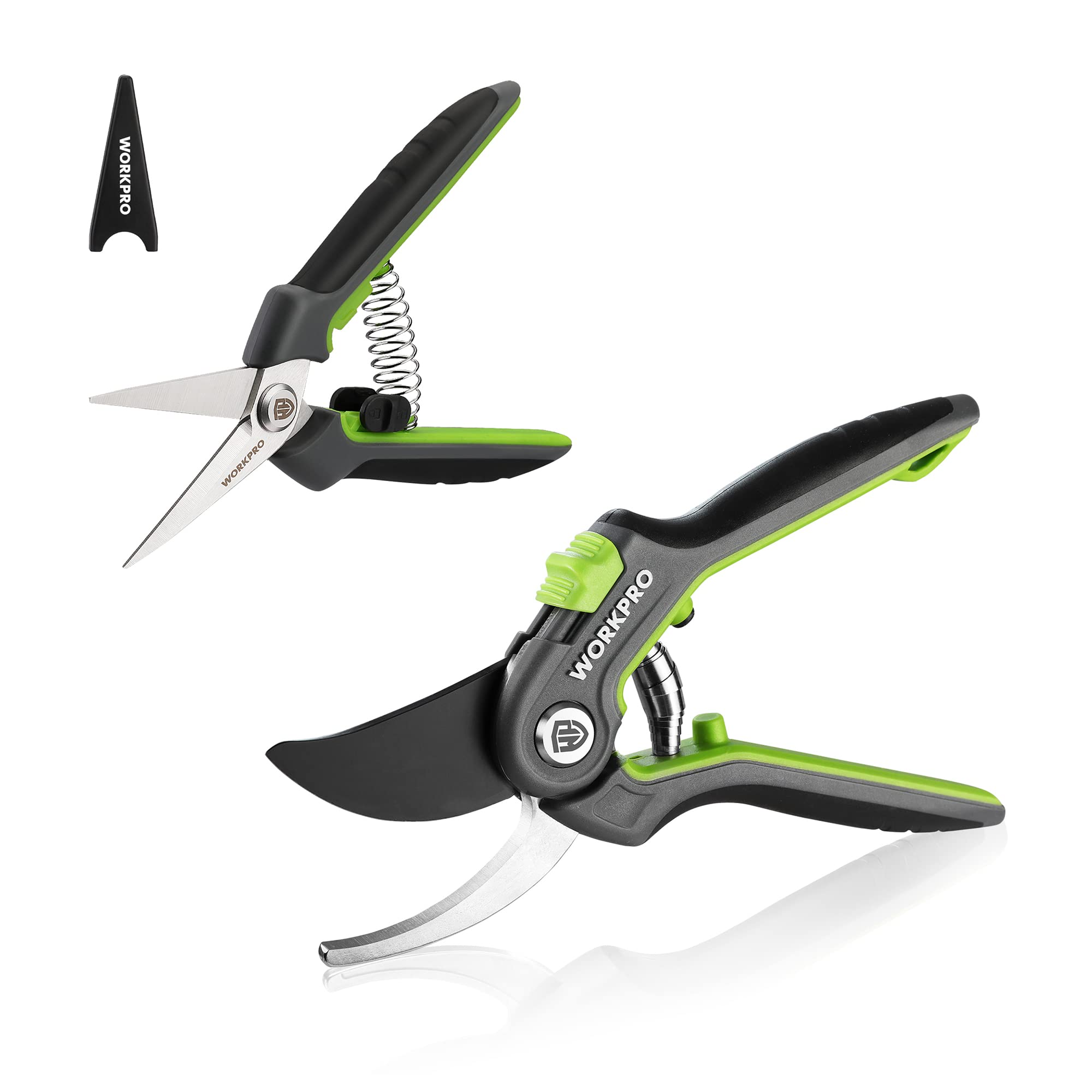 Amazon.com : WORKPRO Bypass Pruning Shears, 8’’ Stainless Steel ...