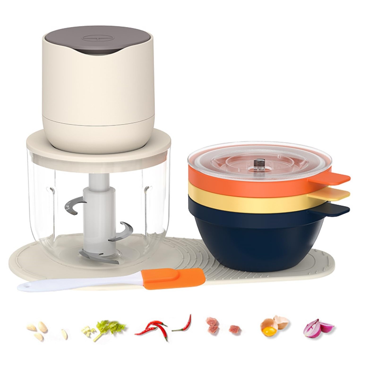 Amazon.com: POGEAIR 3-in-1 Multifunction Electric Food Processor ...