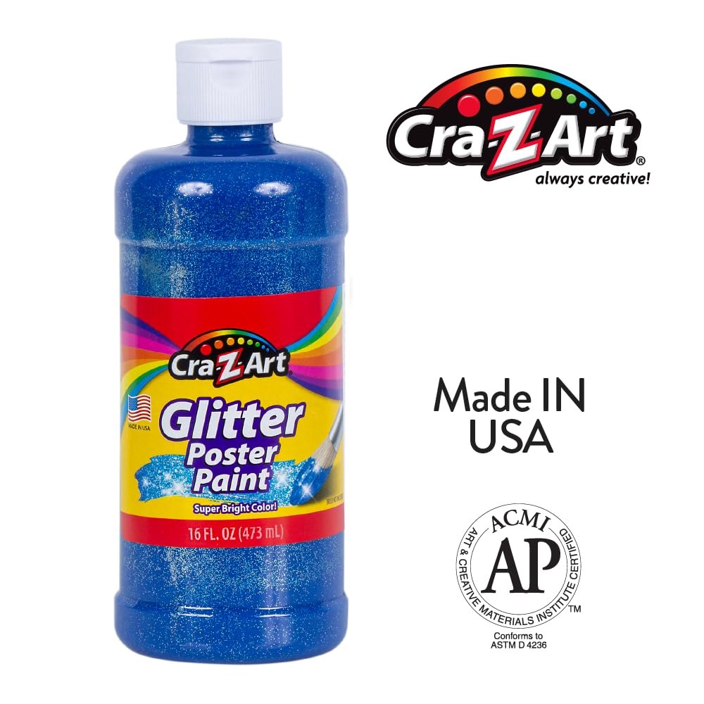 Snapklik.com : Cra-Z-Art Washable Glitter Paint Bulk Pack 4ct