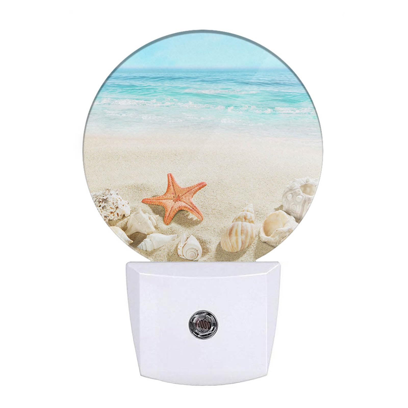Uanvaha Starfish Seashell Night Lights Plug into Wall Tropical Ocean ...