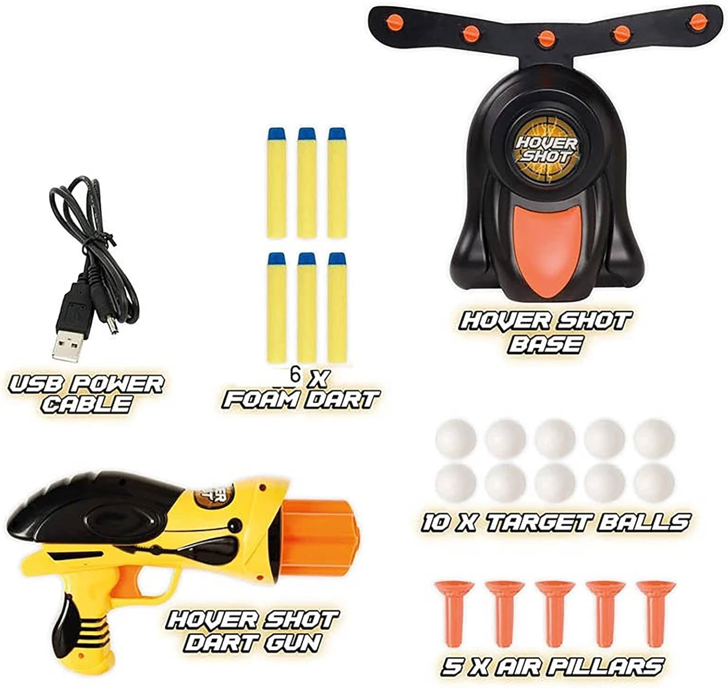 Hover Shooting Floating Balls Target Game para Nerf Blasters Disparo ...