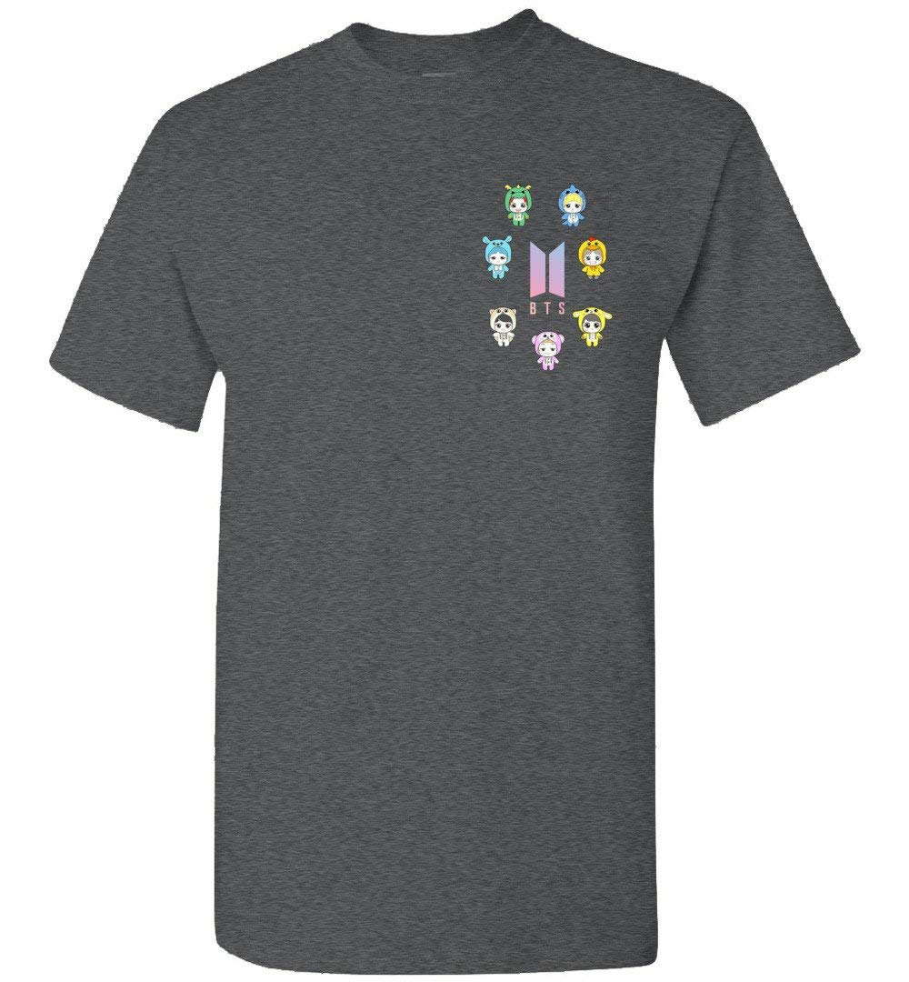Buy The Incredible BTS Chibi BTS Logo 4th Muster T-Shirt RM Jin Suga J ...