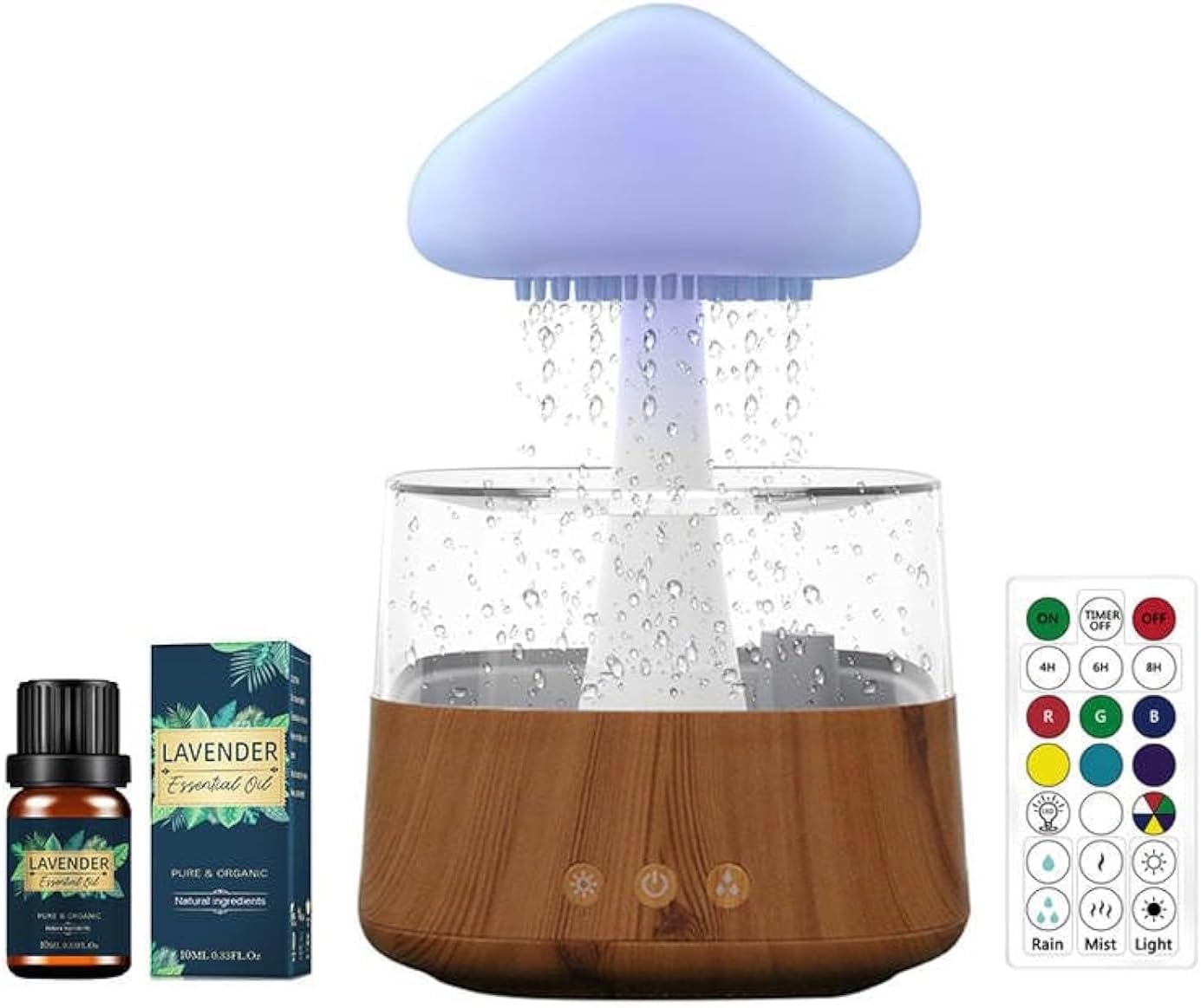 Amazon.com: Falaha Rain Cloud Humidifier and Oil Diffuser–Water Drip ...