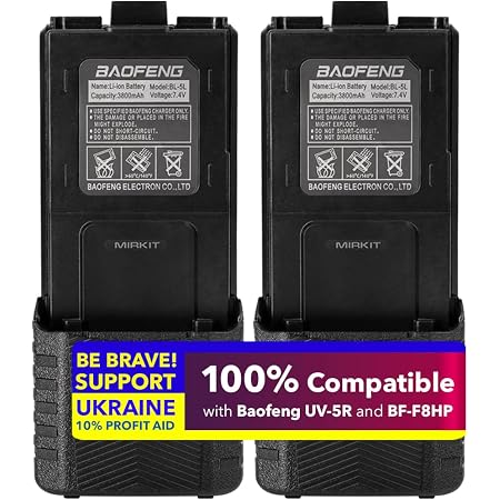 Amazon.com: BTECH, BaoFeng BL-5 AA Battery Pack for for BF-F8HP, UV-5X3 ...