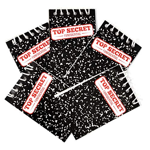 48 Count Top Secret Mini Notepads Spy Detective Secret Agent Mystery ...