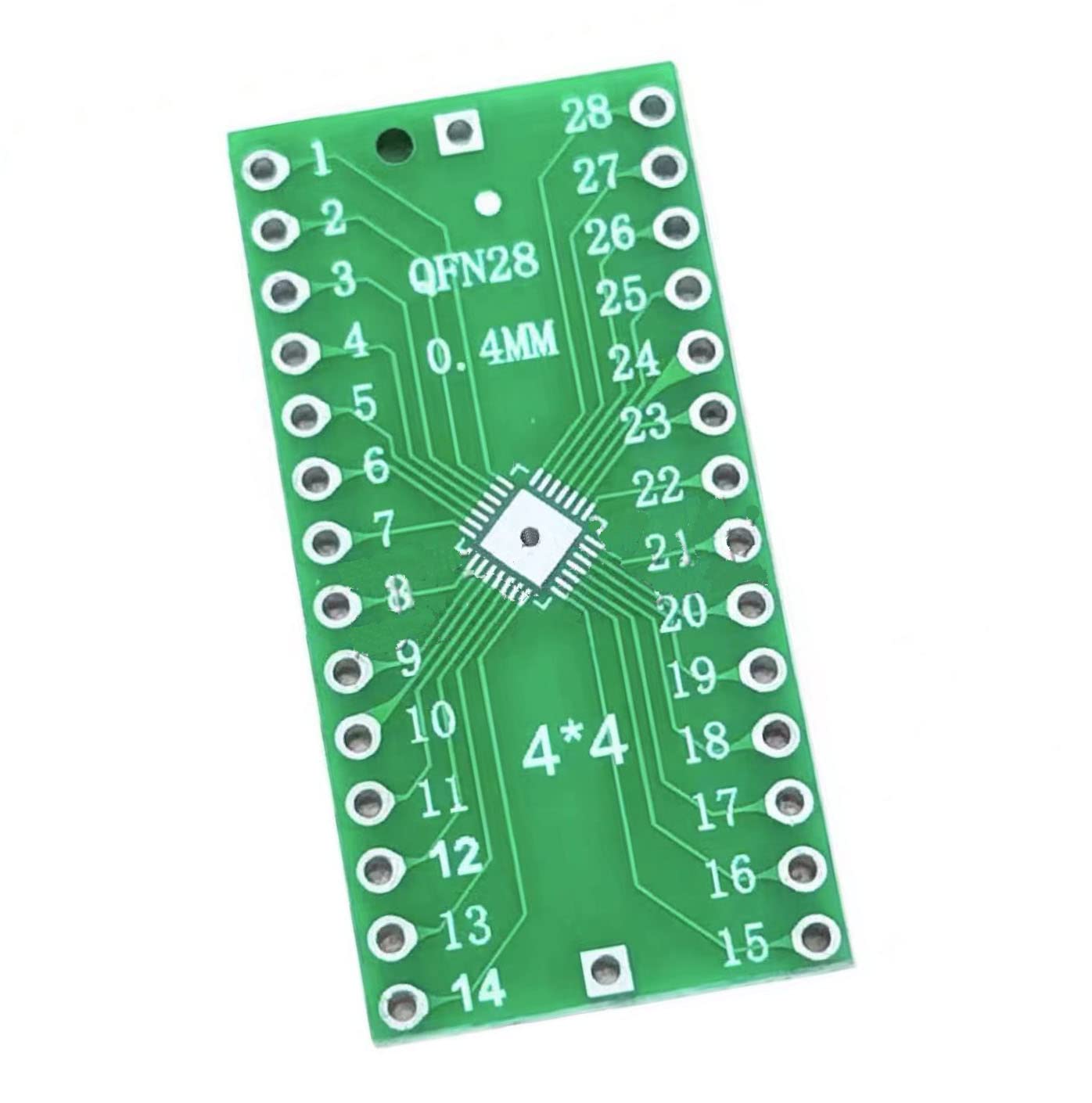 Amazon | Moechando QFN-28 ピッチ変換基板 0.4mm・0.5mmピッチ28P（入荷予定あり） | 基板 | 産業 ...