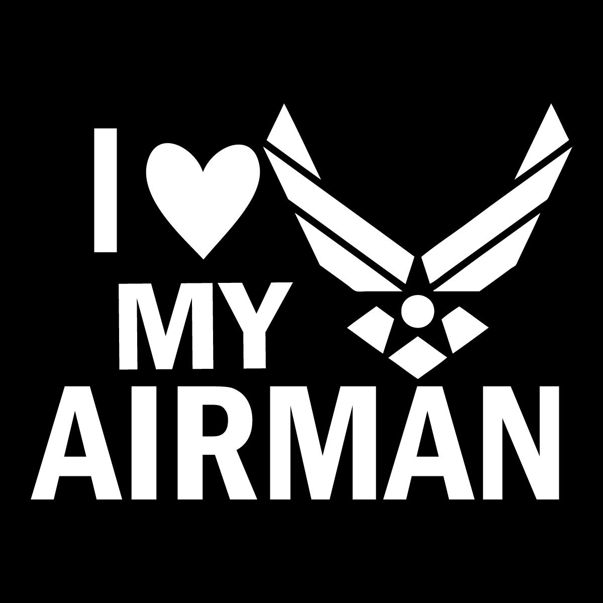 Buy More Shiz I Love My Airforce Airman Vinyl Decal Sticker Car Truck ...
