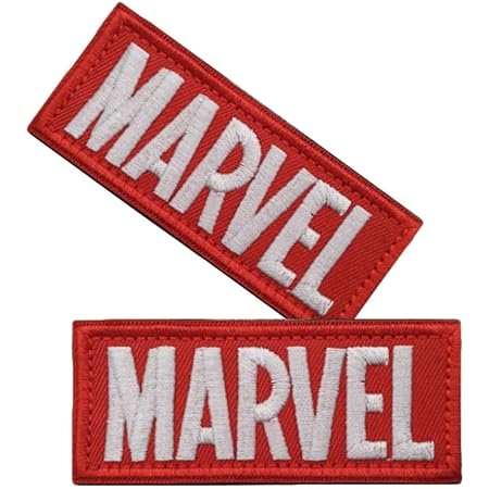 Amazon.com: Vmcoatdu 2 Pieces Marvel Comics Marvel Logo Military ...