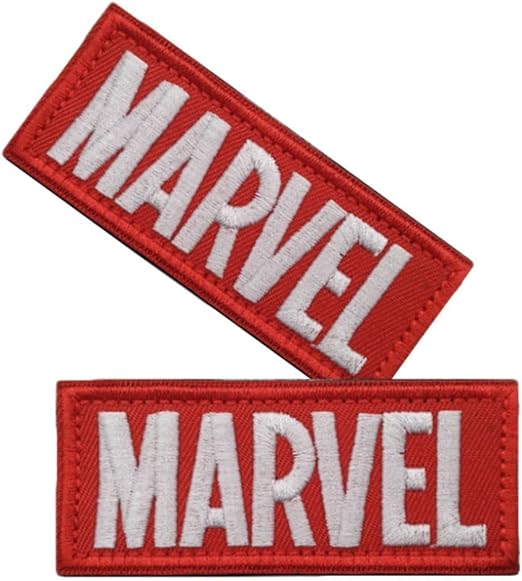 Amazon.com: Vmcoatdu 2 Pieces Marvel Comics Marvel Logo Military ...