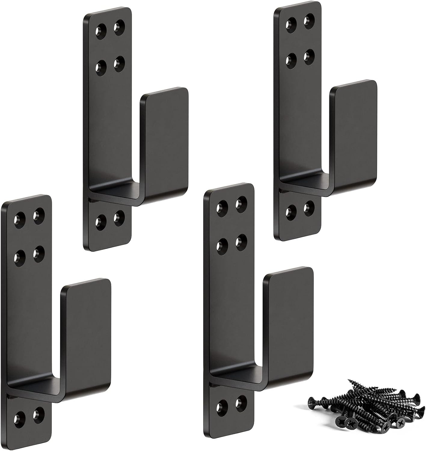 Amazon.com: AMZFINE 2x4 Door Barricade Brackets Heavy Duty 4pcs Door ...