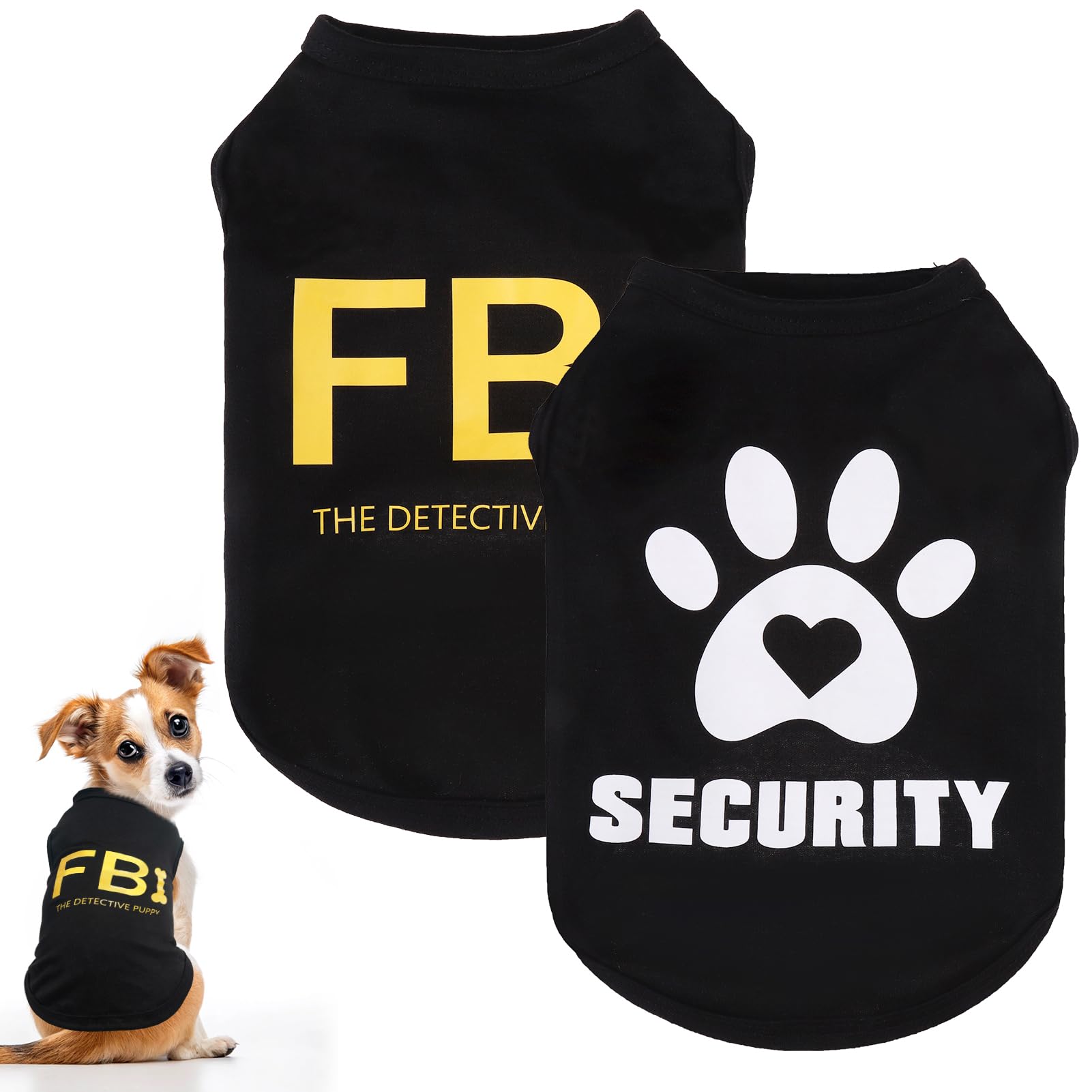 Snapklik.com : Dog Security Shirt, 2 Pack Soft & Lightweight Winter ...