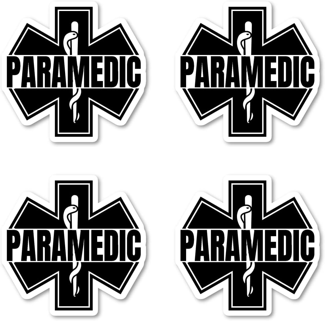 Amazon.com: Star of Life Paramedics Sticker Paramedic Star EMS EMT ...